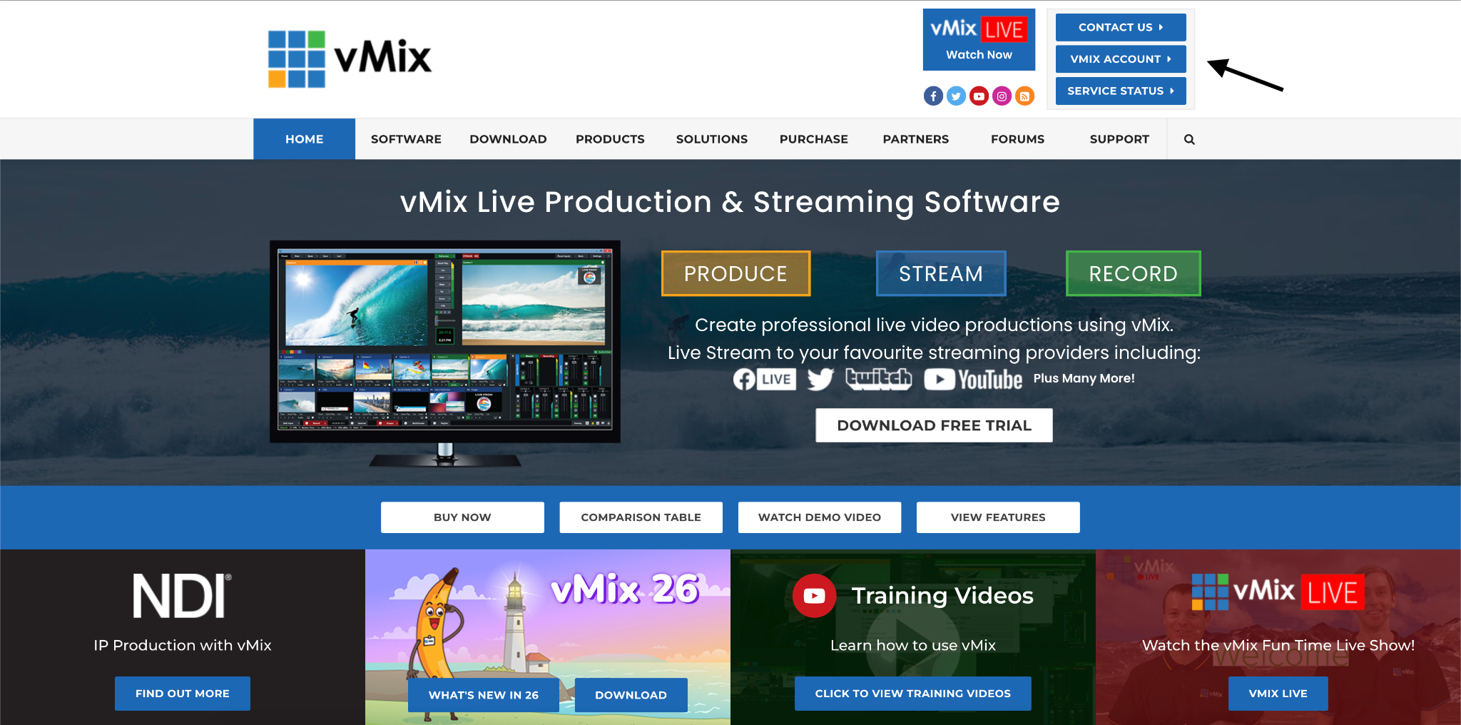 How To Set Up Your Vmix Account In Production Module Vvcr