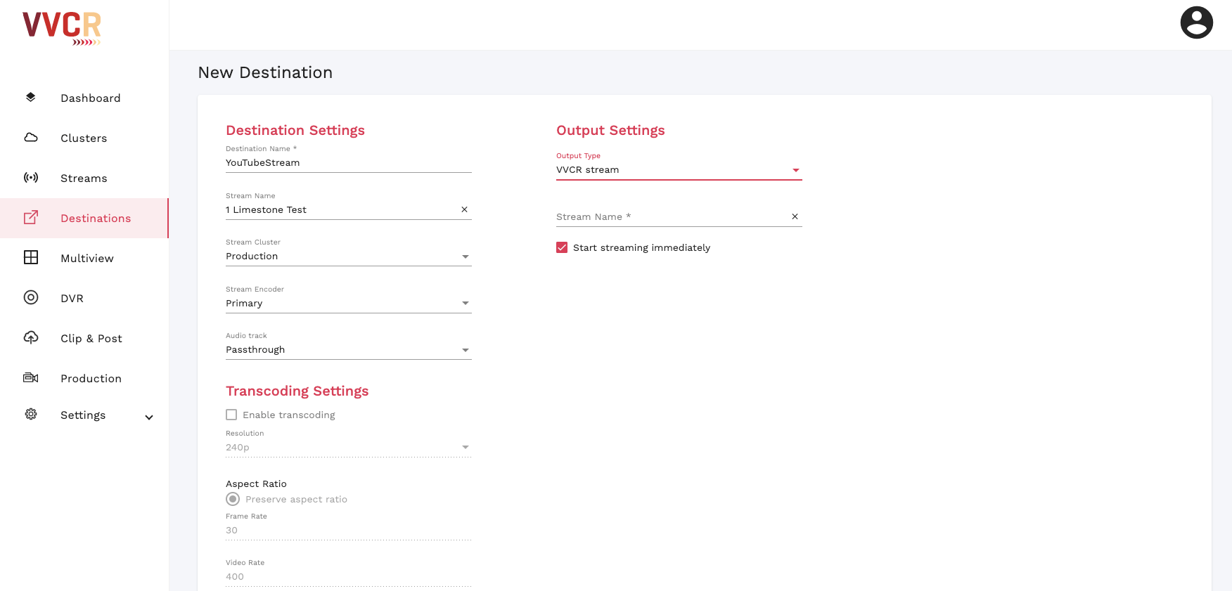 Social Media Destinations – VVCR
