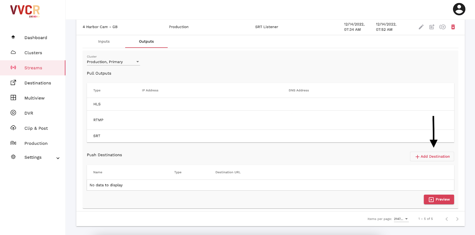 Social Media Destinations – VVCR